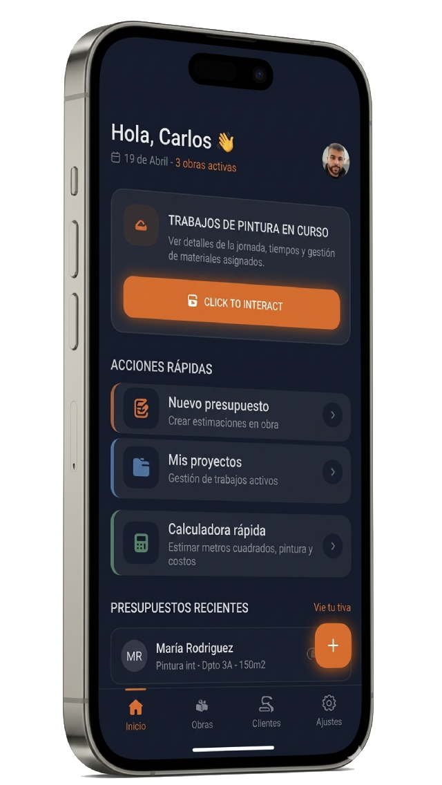 Molter – Gestión para pintores profesionales